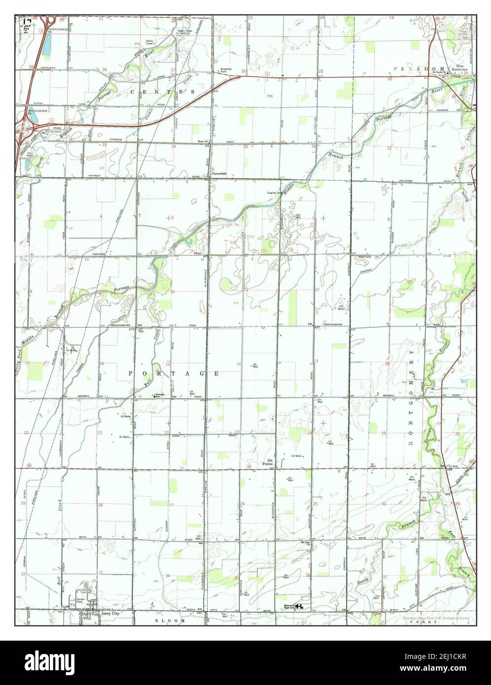 Jerry City, Ohio, map 1969, 1:24000, United States of America by ...
