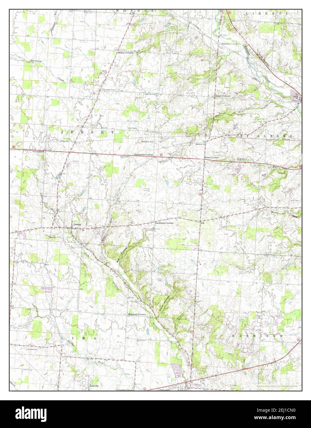 Jersey old maps hi-res stock photography and images - Alamy
