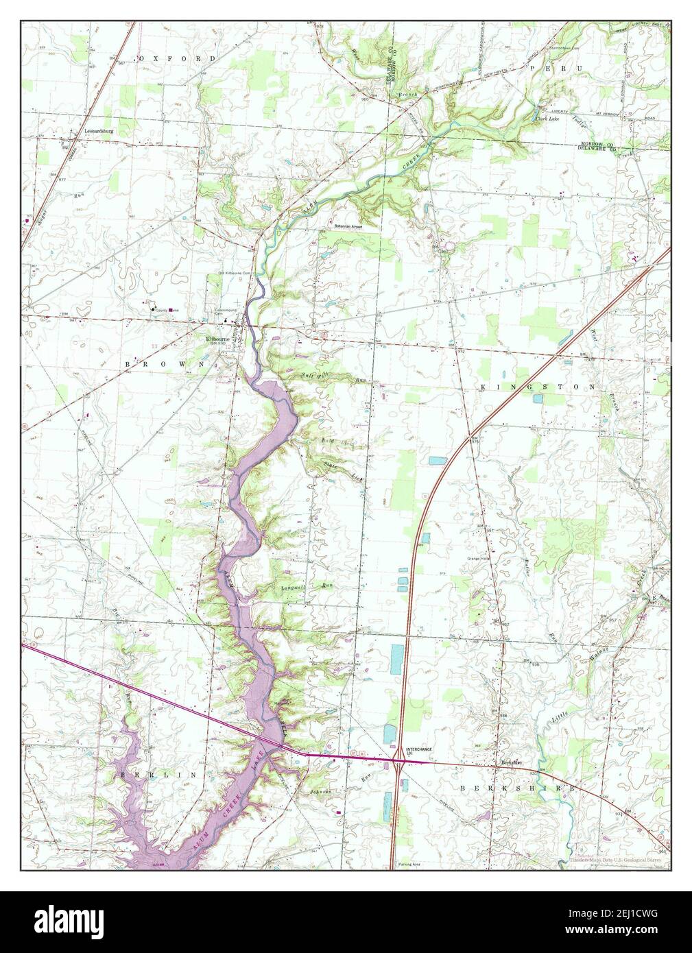 Kilbourne, Ohio, map 1961, 1:24000, United States of America by ...