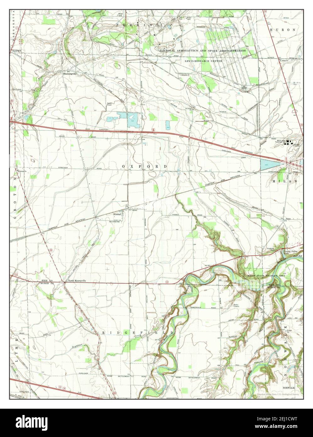 Kimball, Ohio, map 1969, 1:24000, United States of America by Timeless ...