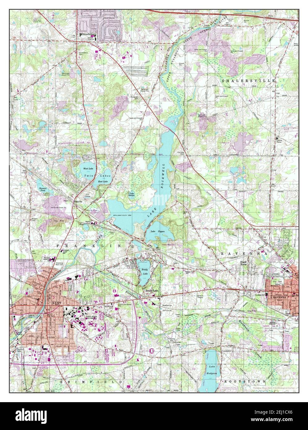 Kent, Ohio, map 1994, 1:24000, United States of America by Timeless ...