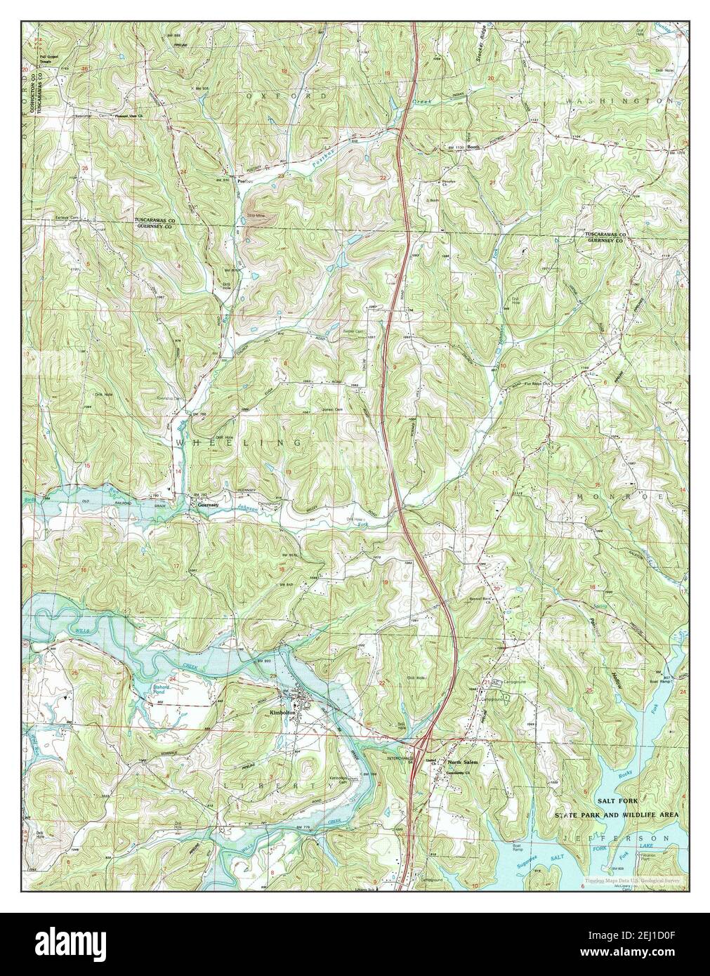 Kimbolton, Ohio, map 1994, 1:24000, United States of America by ...