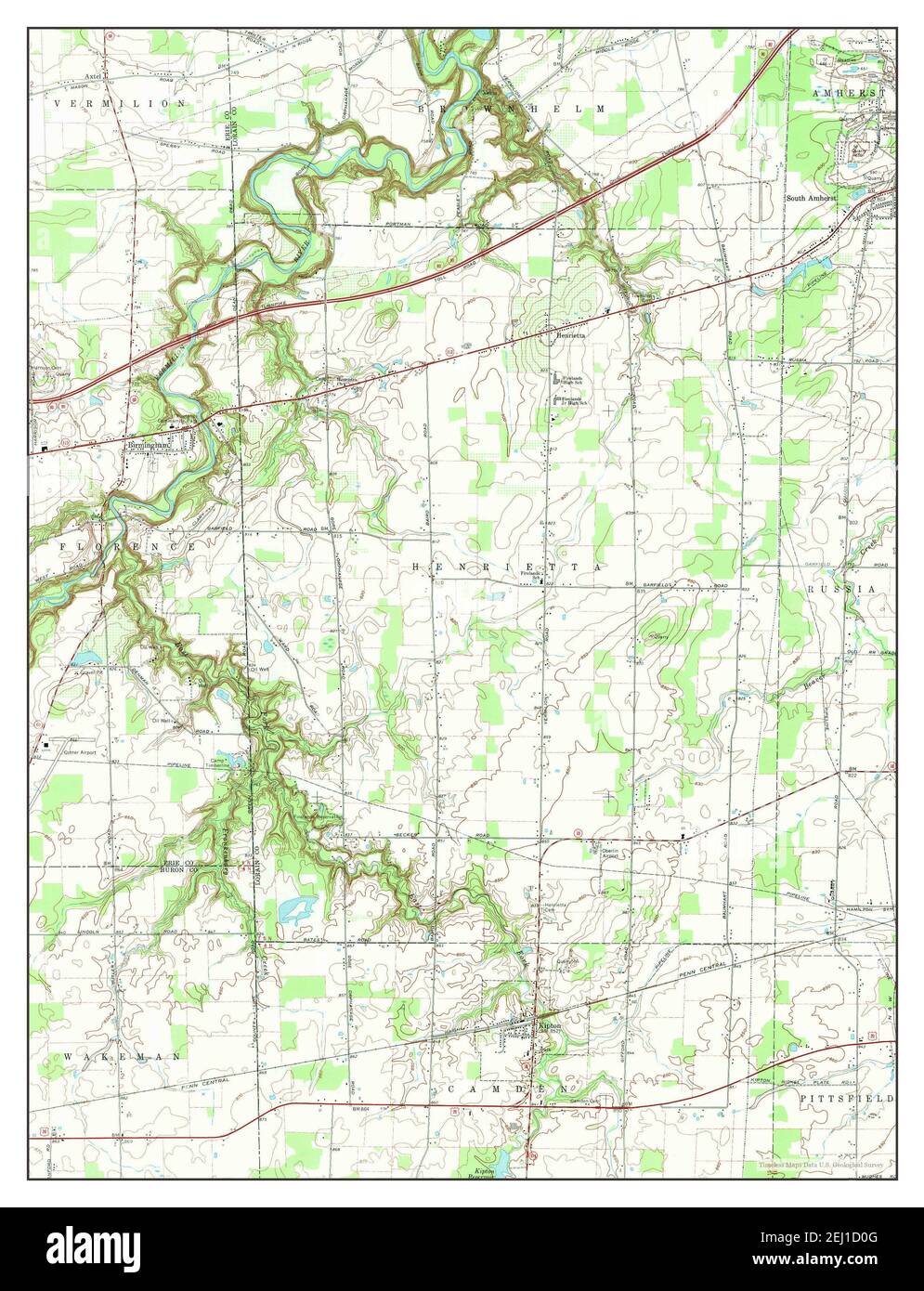 Kipton, Ohio, map 1969, 1:24000, United States of America by Timeless ...