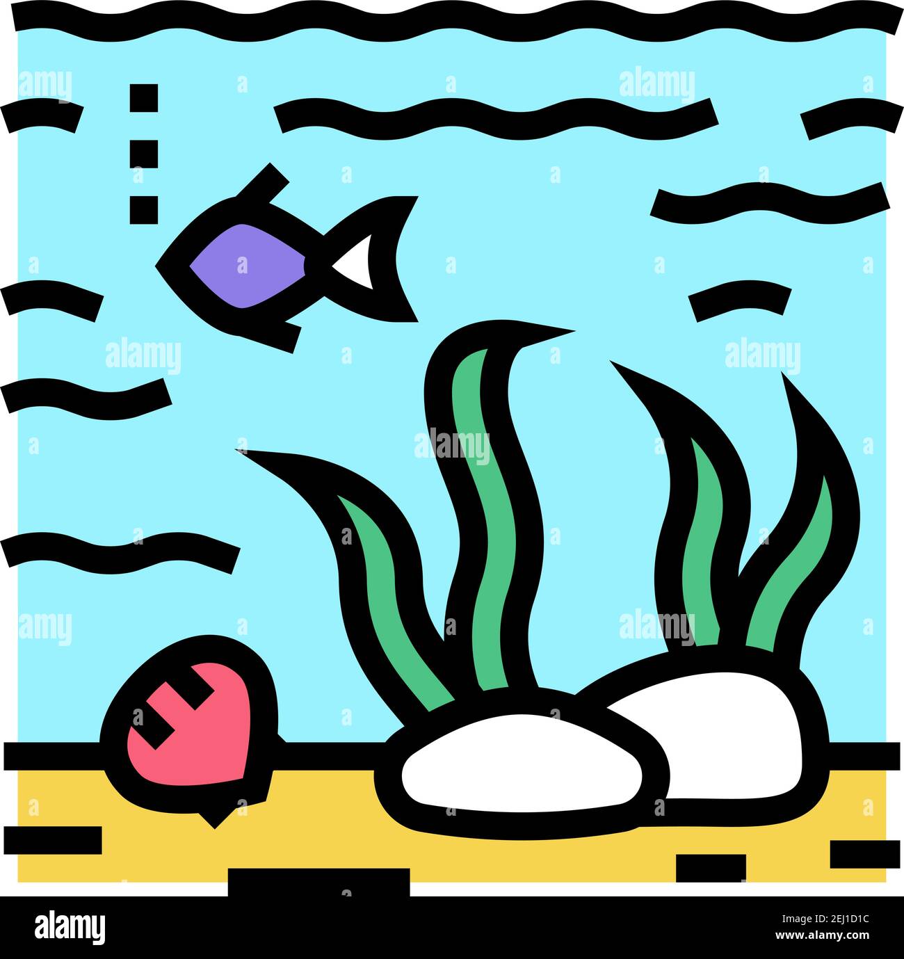 hydrosphere ecosystem color icon vector illustration Stock Vector Image ...