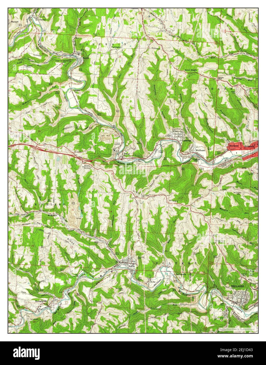 Vintage map of lansing hi-res stock photography and images - Alamy