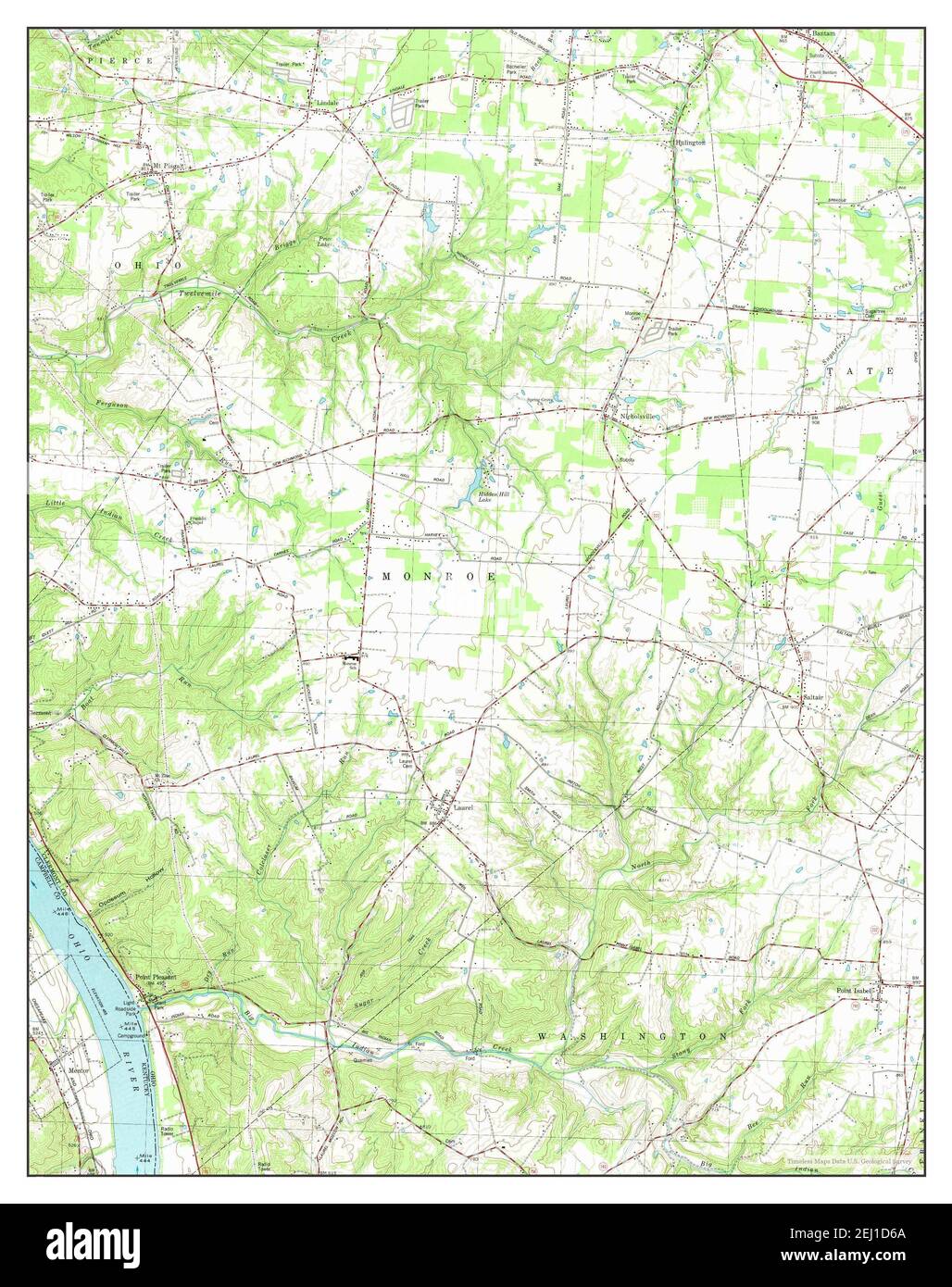 Laurel, Ohio, map 1981, 1:24000, United States of America by Timeless ...