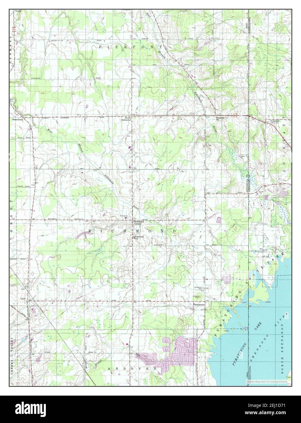 Leon county map hi-res stock photography and images - Alamy