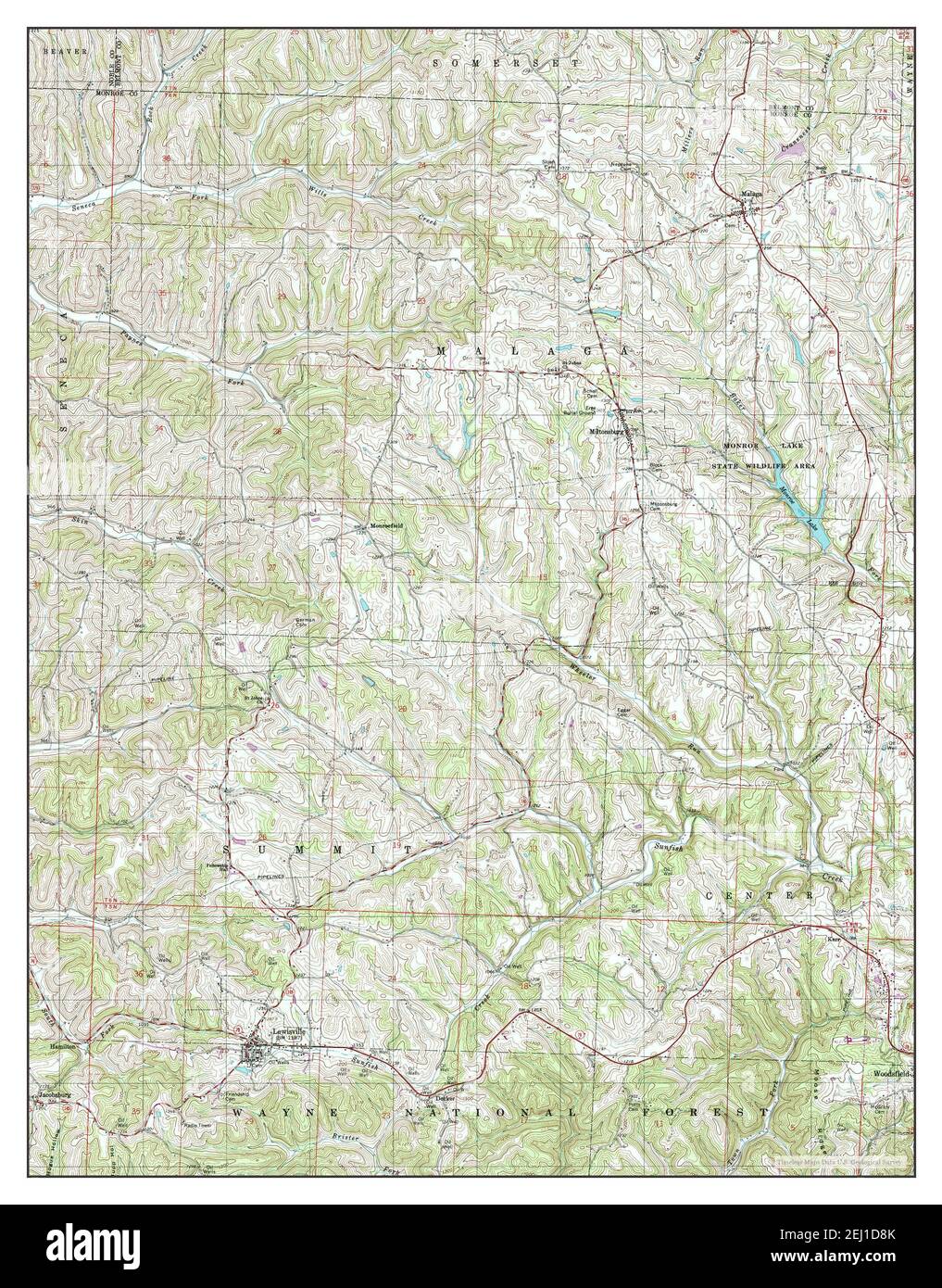 Lewisville, Ohio, map 1994, 1:24000, United States of America by ...