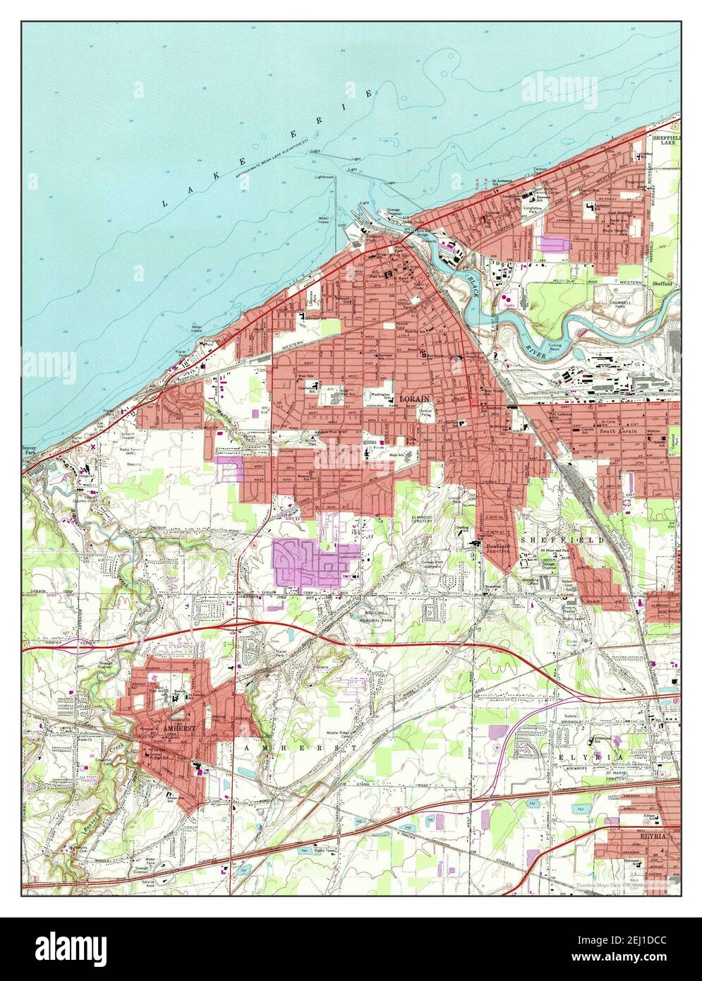 Map Of Lorain High Resolution Stock Photography and Images - Alamy