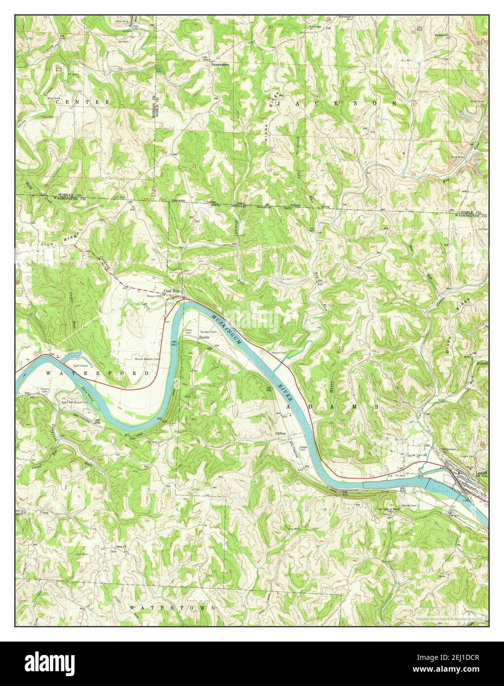 Lowell, Ohio, map 1961, 1:24000, United States of America by Timeless ...