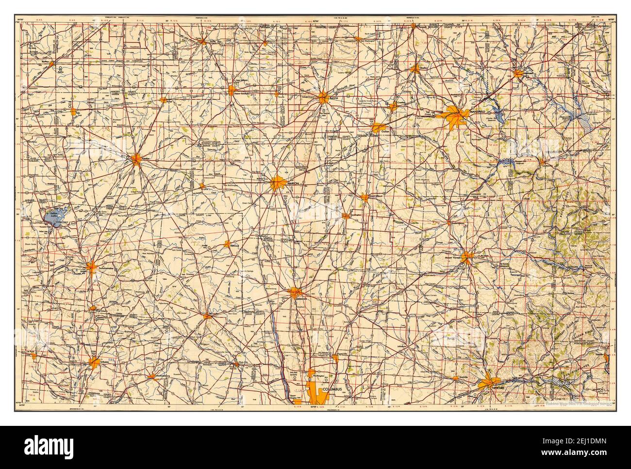 Marion ohio map hi-res stock photography and images - Alamy