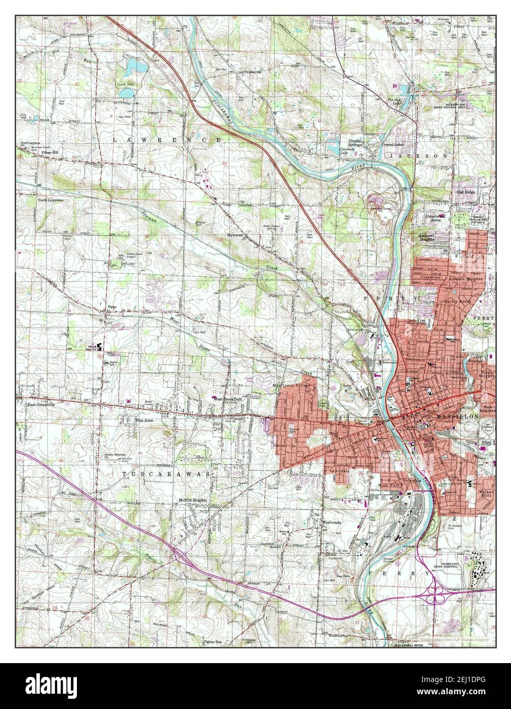 Massillon map hi-res stock photography and images - Alamy