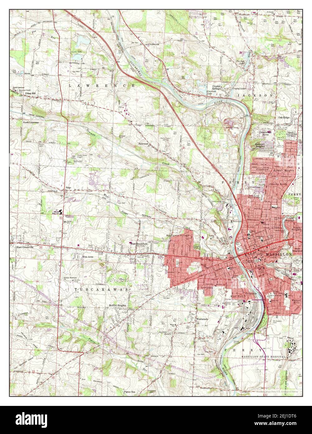 Massillon map hi-res stock photography and images - Alamy