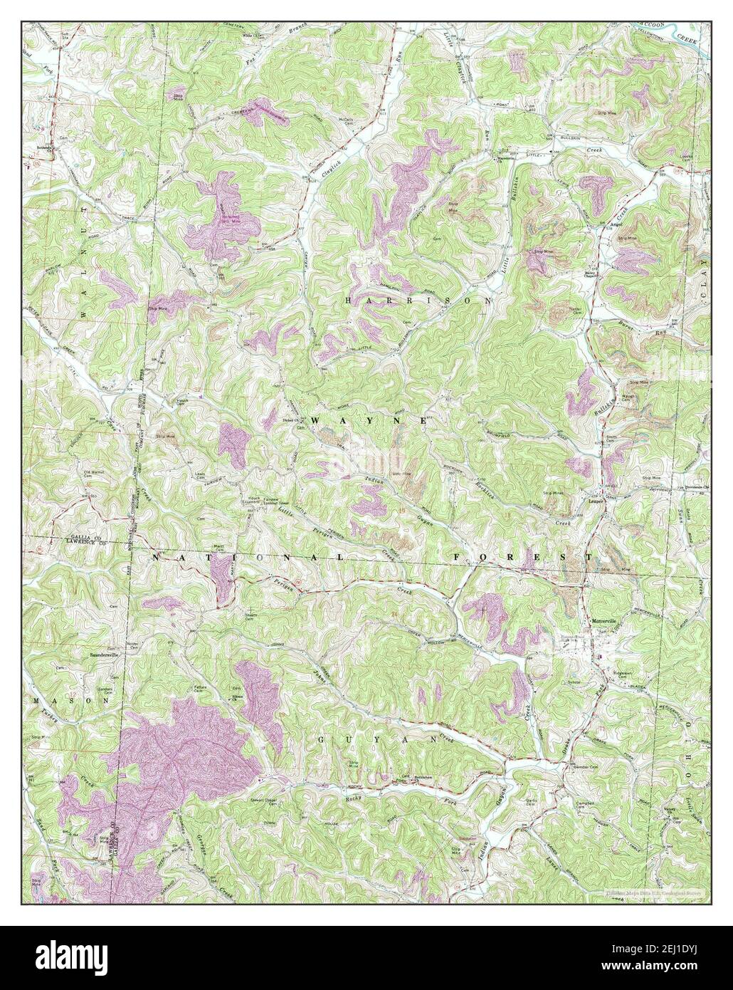 Map of mercerville hi-res stock photography and images - Alamy