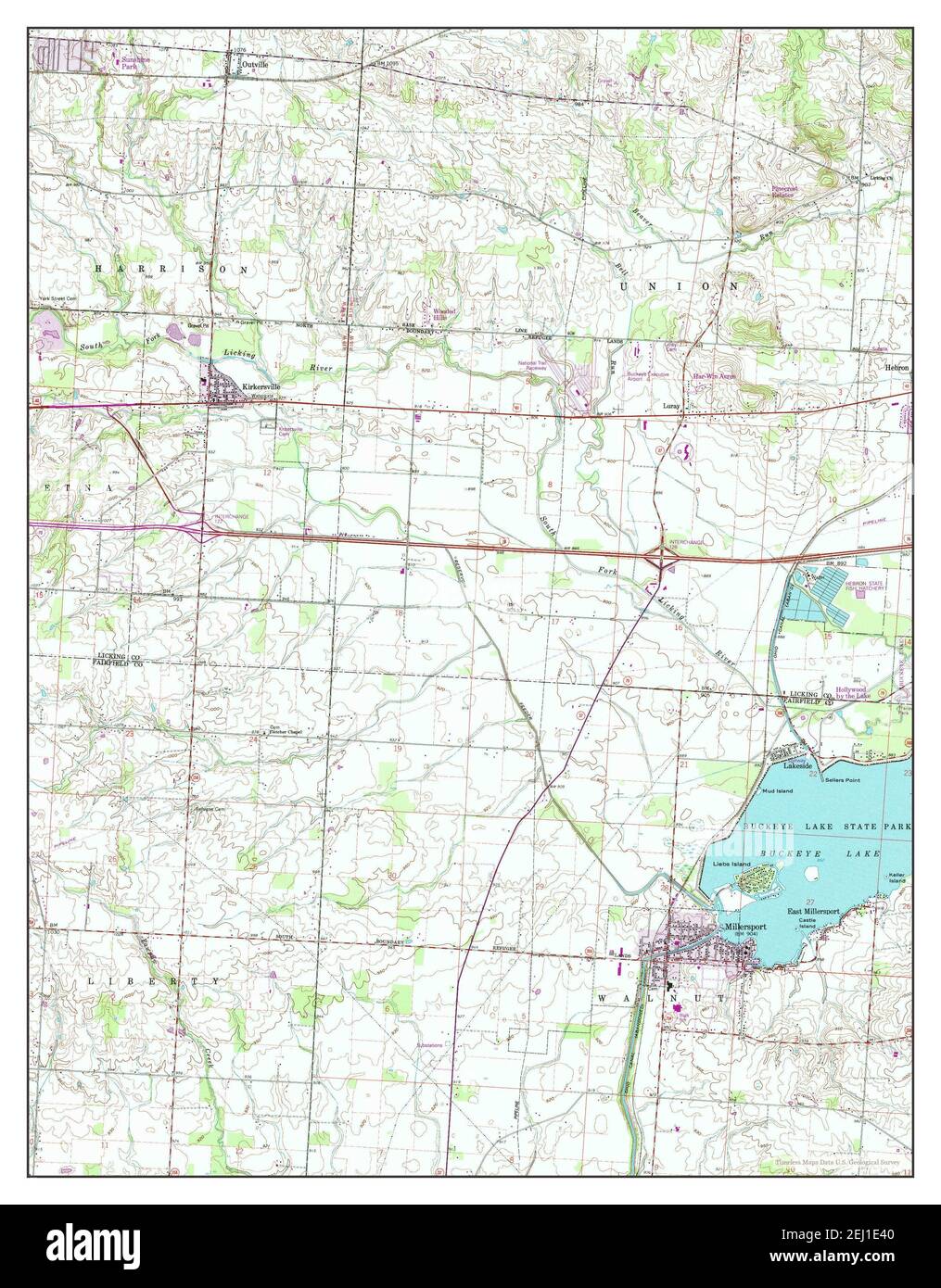 Millersport, Ohio, map 1961, 1:24000, United States of America by ...