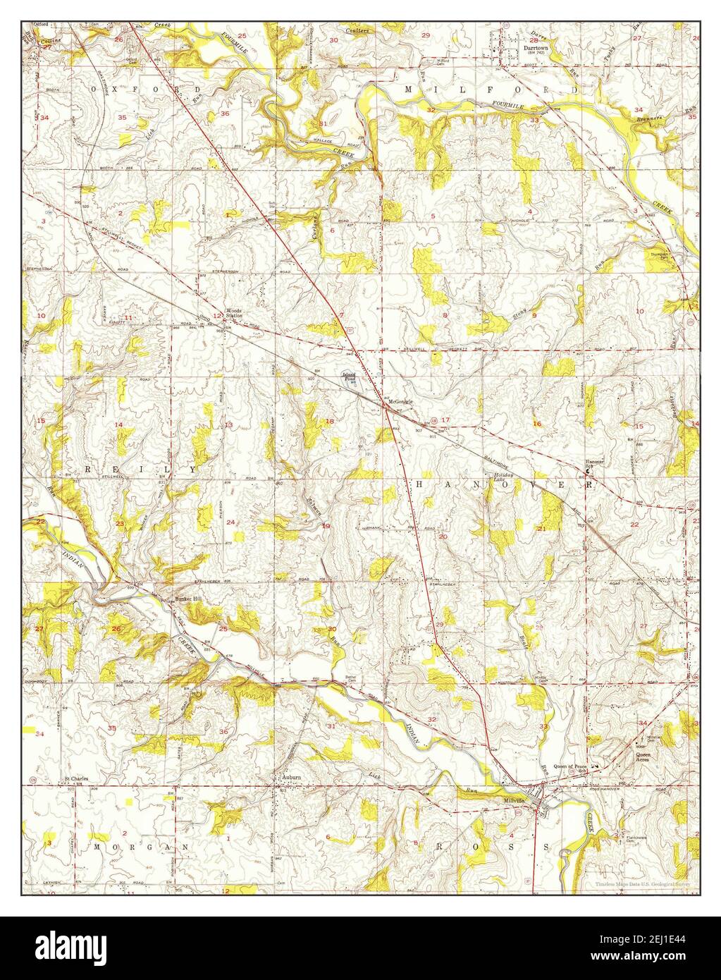 Map of millville hi-res stock photography and images - Alamy