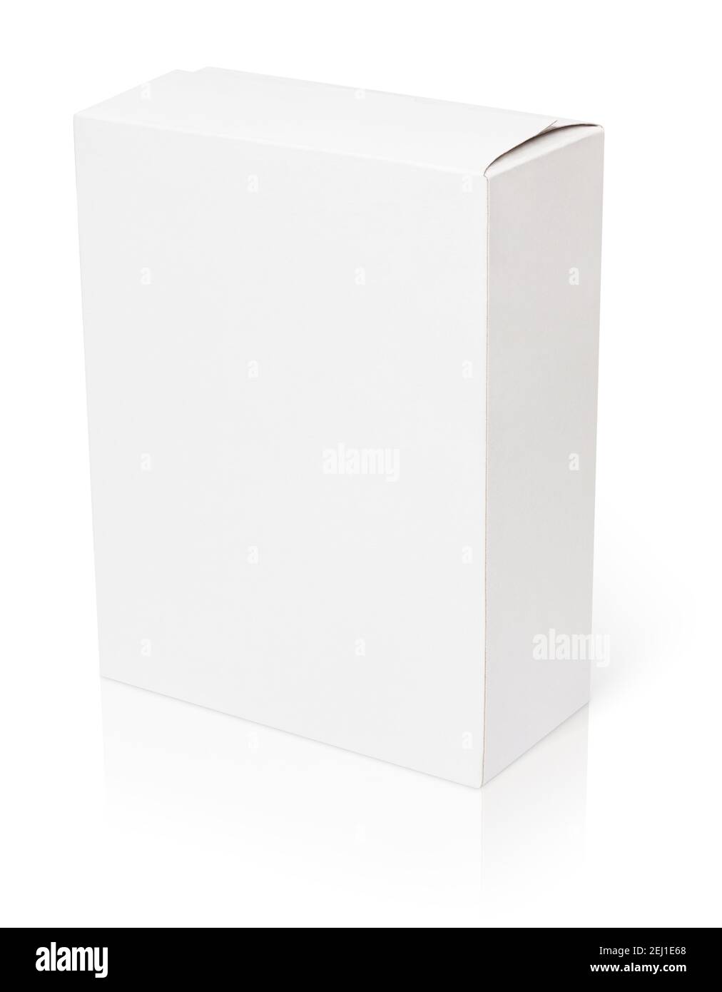 Blank cardboard box isolated on white background with clipping path ...