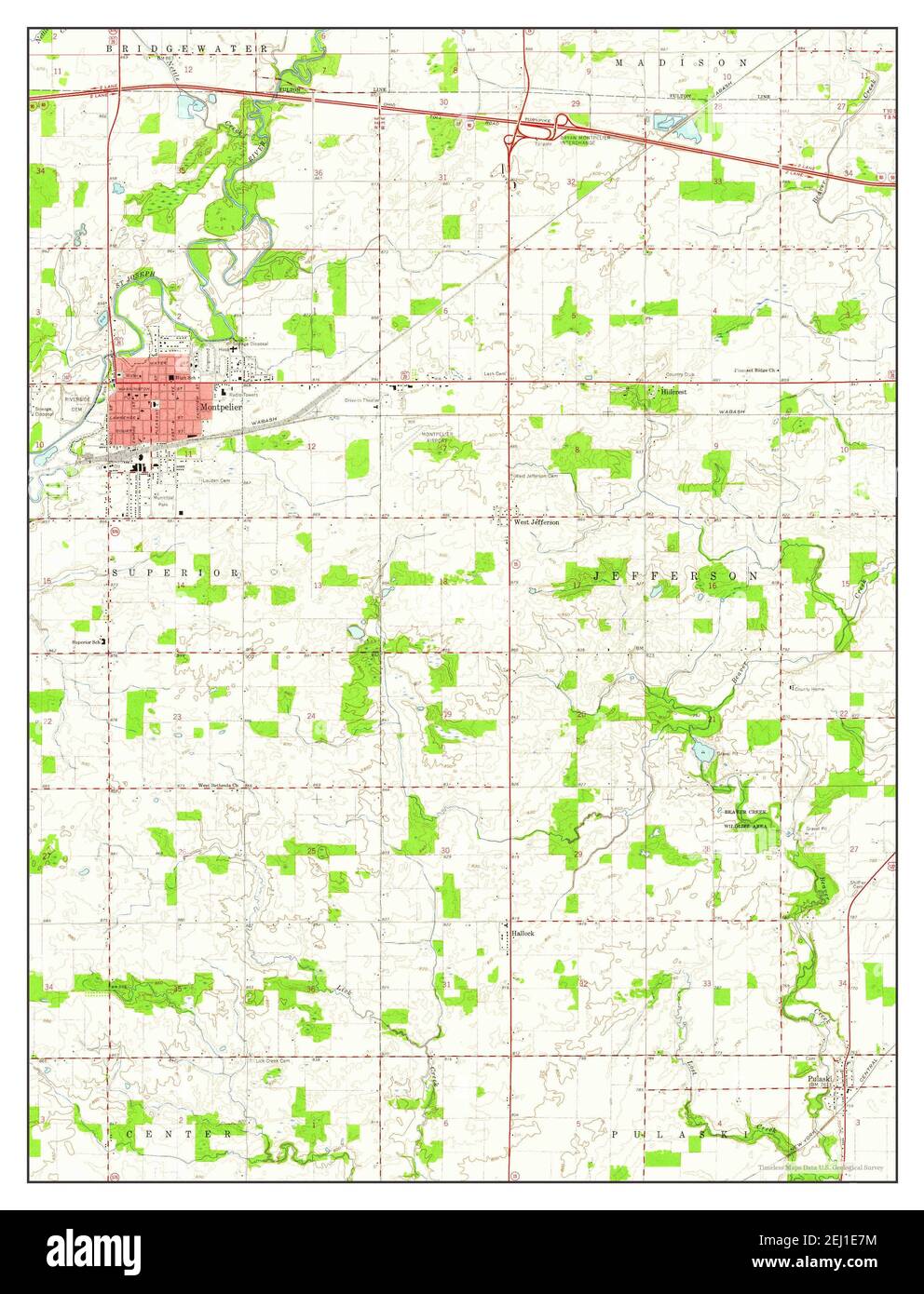Montpelier, Ohio, map 1961, 1:24000, United States of America by ...