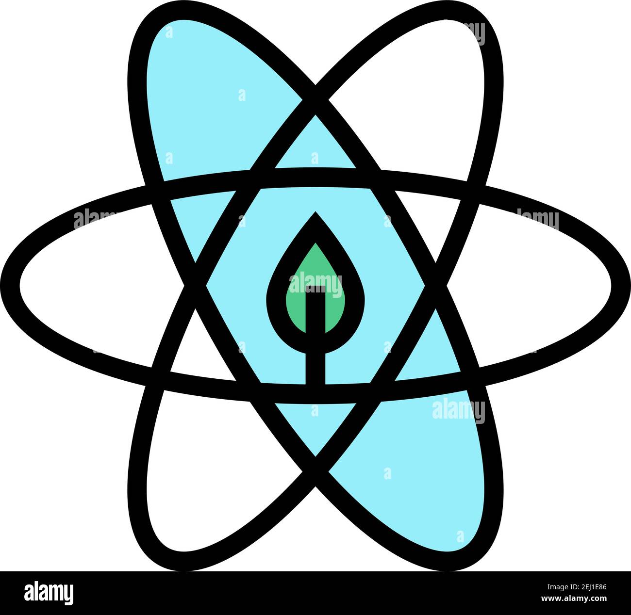 atom ecosystem color icon vector illustration Stock Vector Image & Art ...