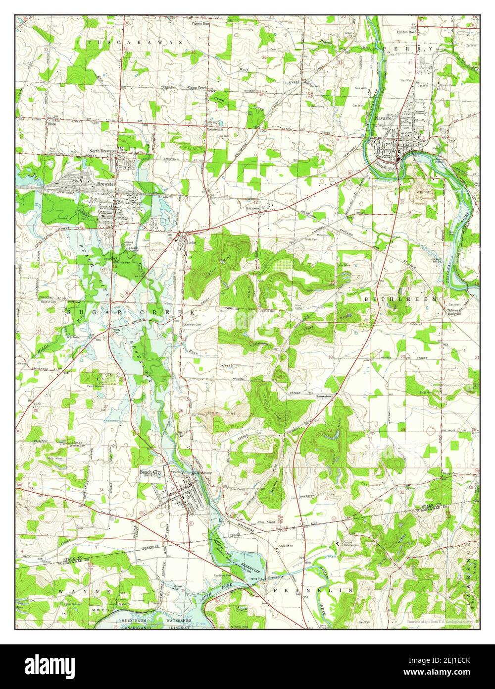 Map of navarre ohio hi-res stock photography and images - Alamy
