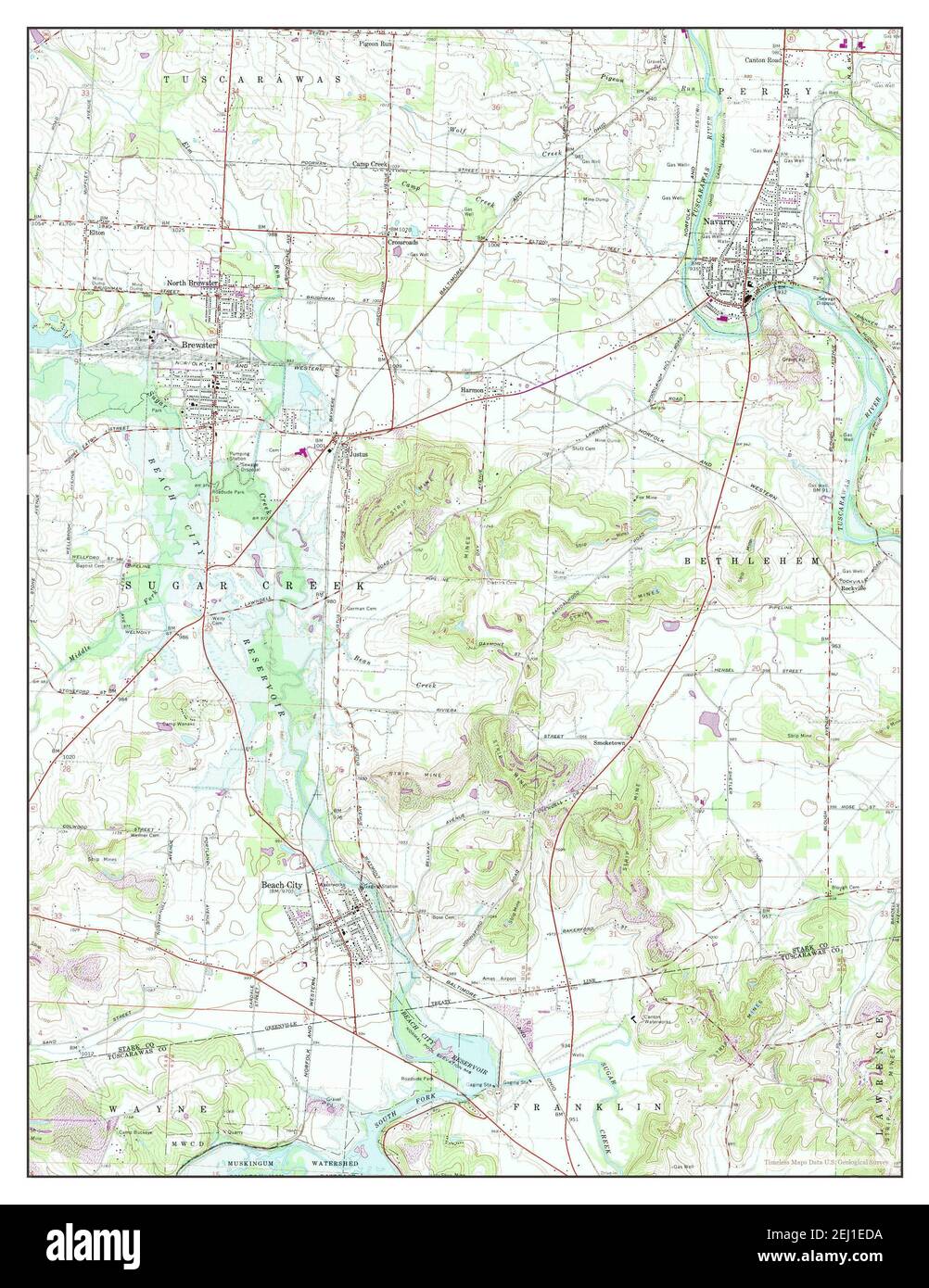 Map of navarre ohio hi-res stock photography and images - Alamy