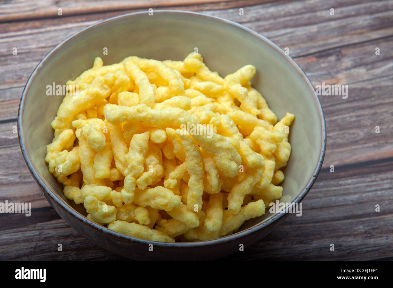 A view of chicken Twisties Stock Photo - Alamy