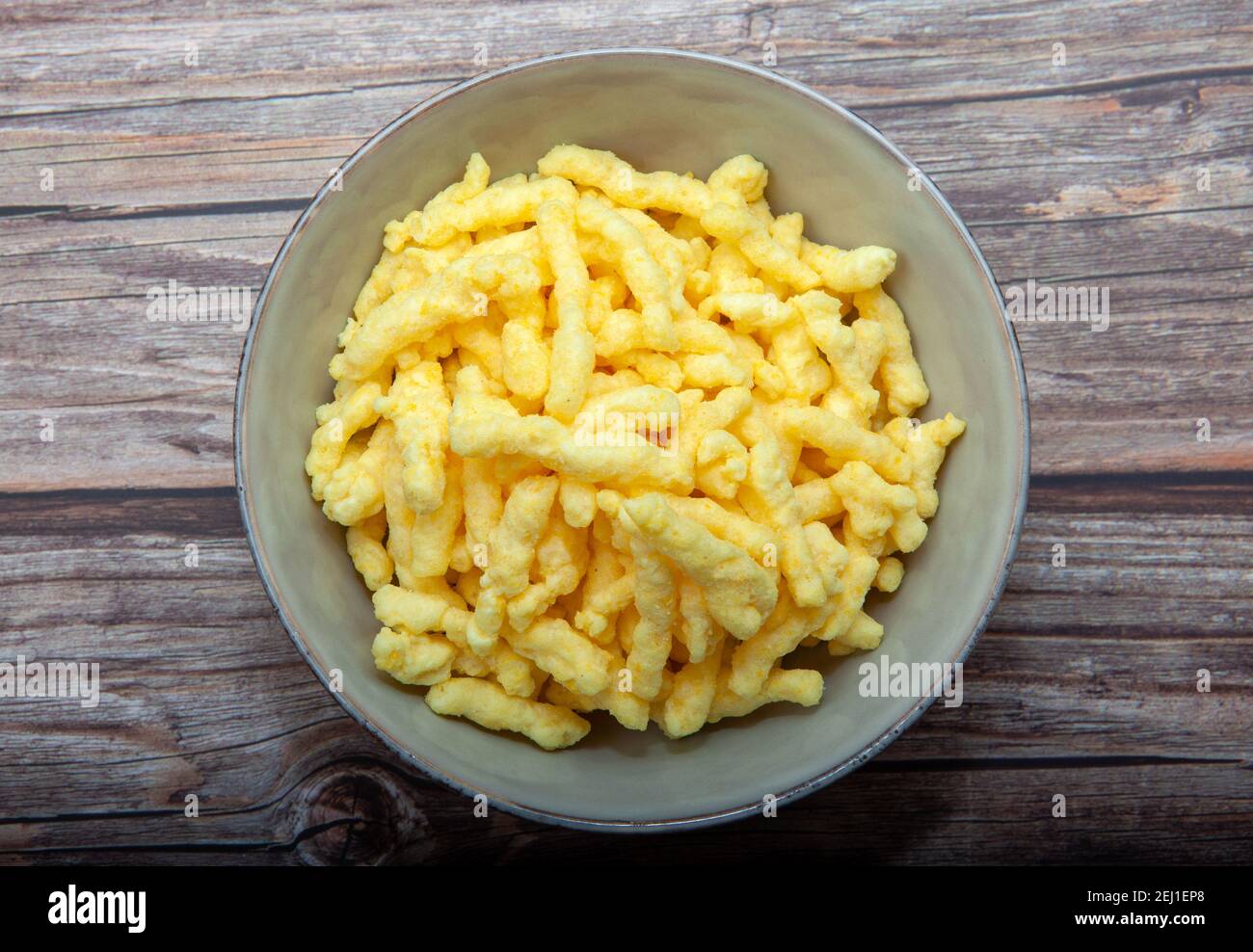 A view of chicken Twisties Stock Photo - Alamy