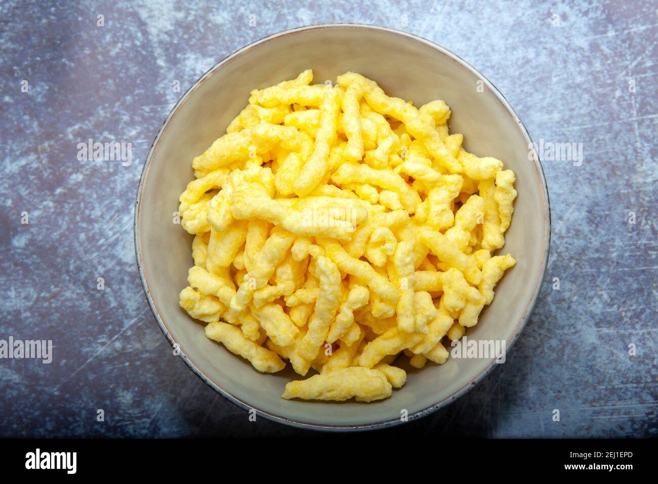 A view of chicken Twisties Stock Photo - Alamy