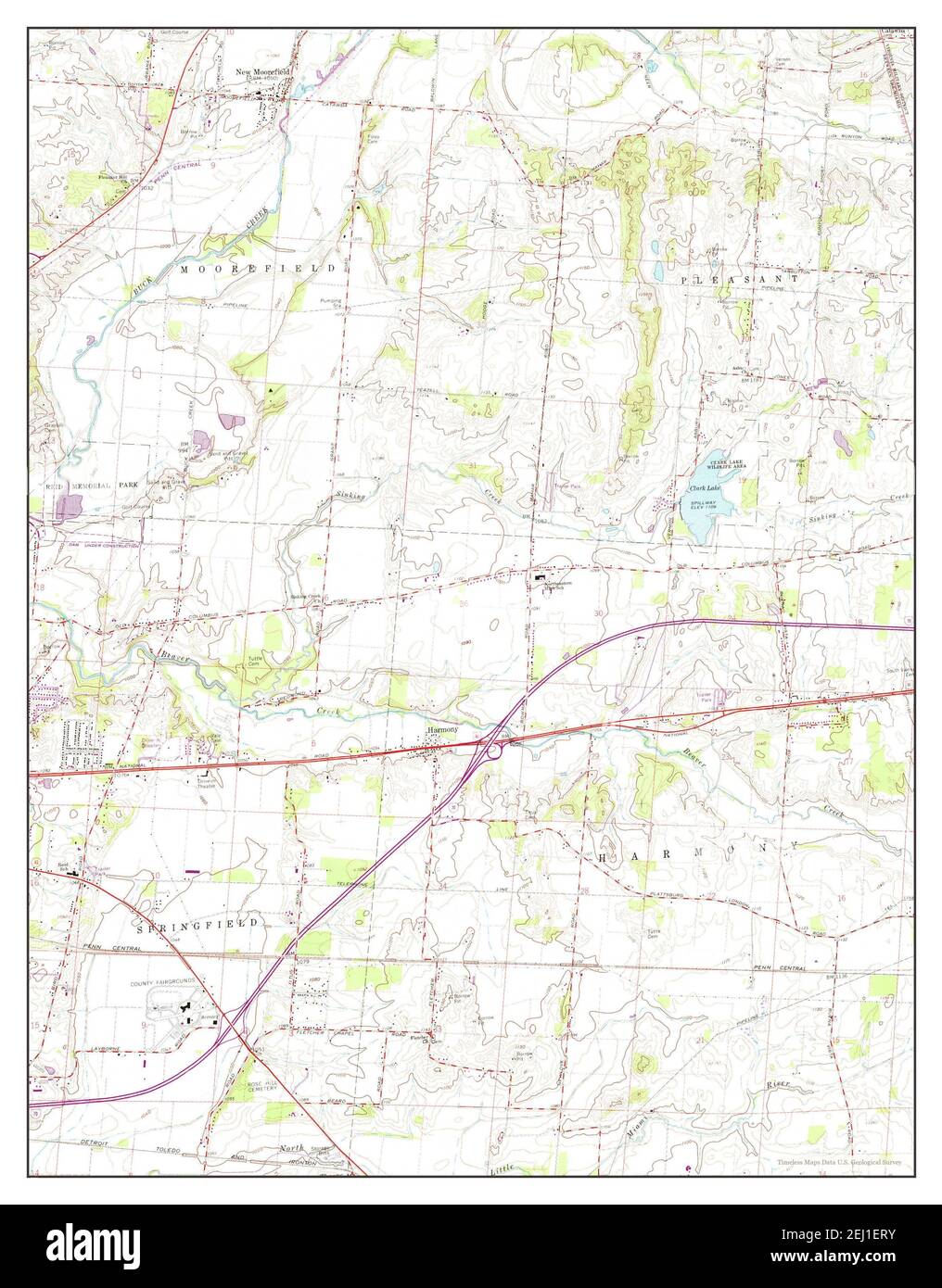 Map Of Moorefield High Resolution Stock Photography and Images - Alamy