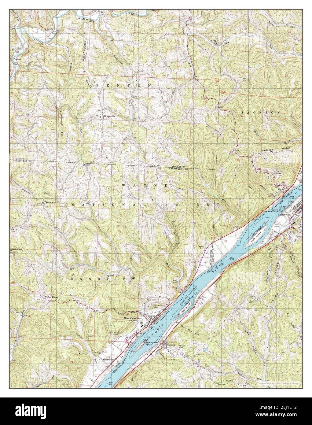 New Matamoras, Ohio, map 1994, 1:24000, United States of America by ...