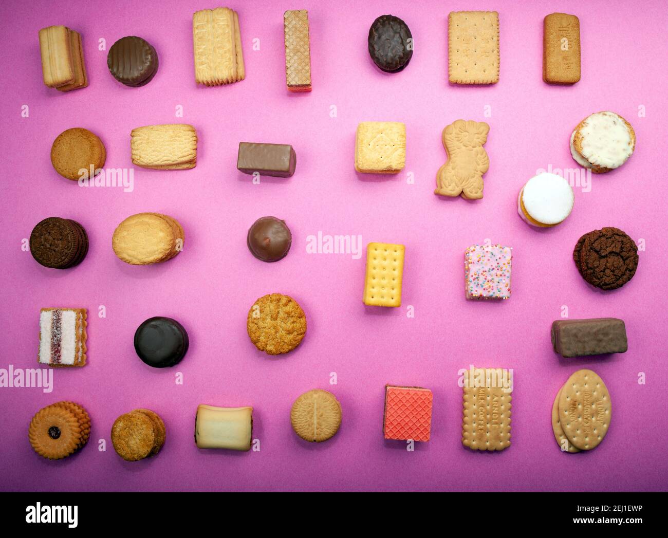 A collection of Australian biscuits Stock Photo - Alamy