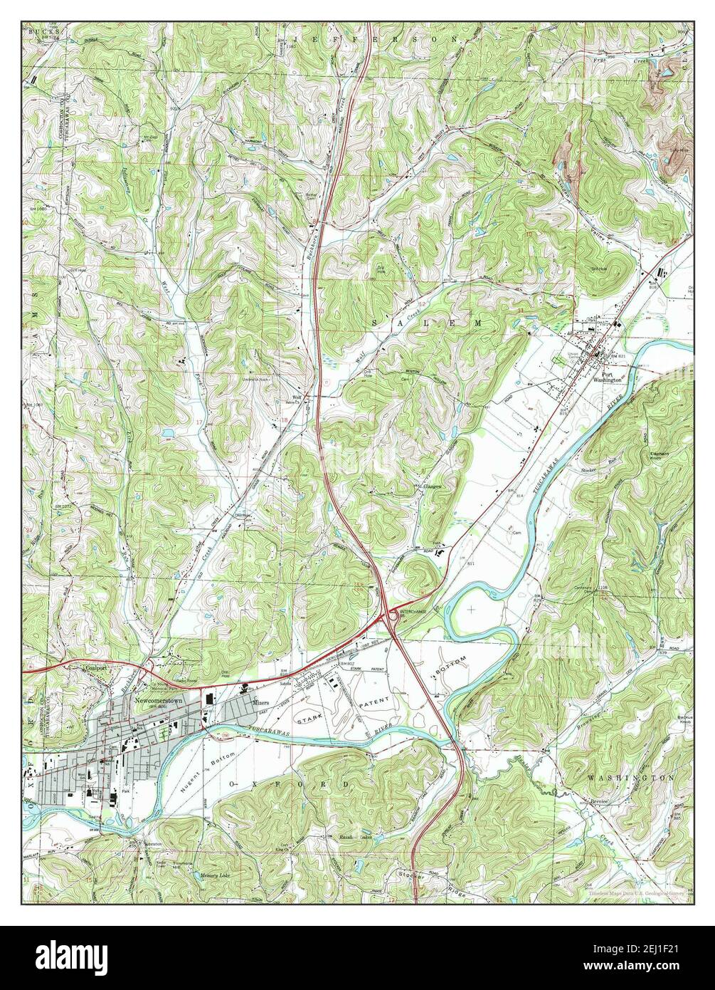 Newcomerstown map hi-res stock photography and images - Alamy