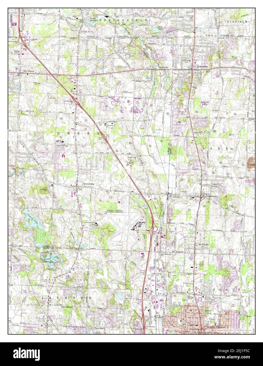 North canton ohio map Cut Out Stock Images & Pictures - Alamy