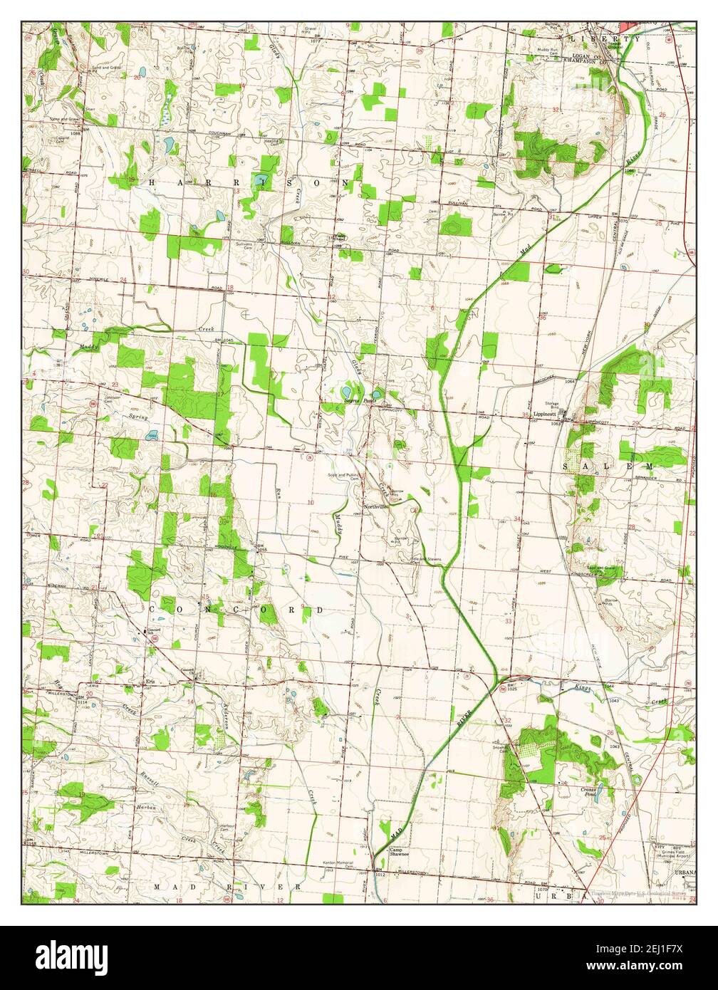 Northville, Ohio, map 1961, 1:24000, United States of America by ...