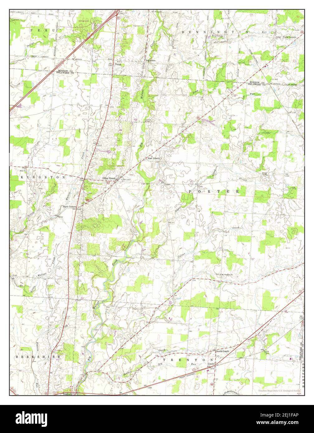 Olive Green, Ohio, map 1961, 1:24000, United States of America by ...