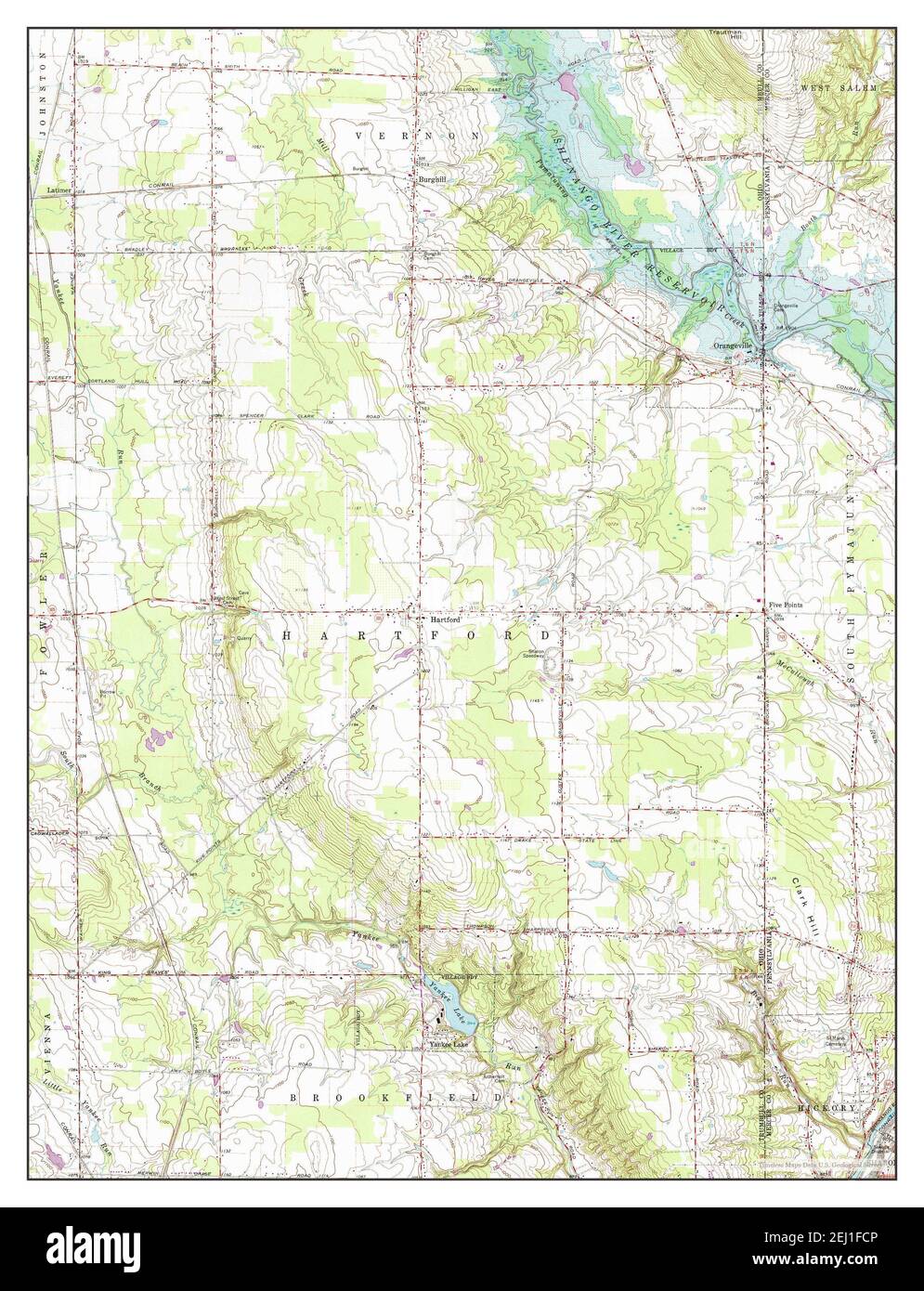 Orangeville, Ohio, map 1961, 1:24000, United States of America by ...