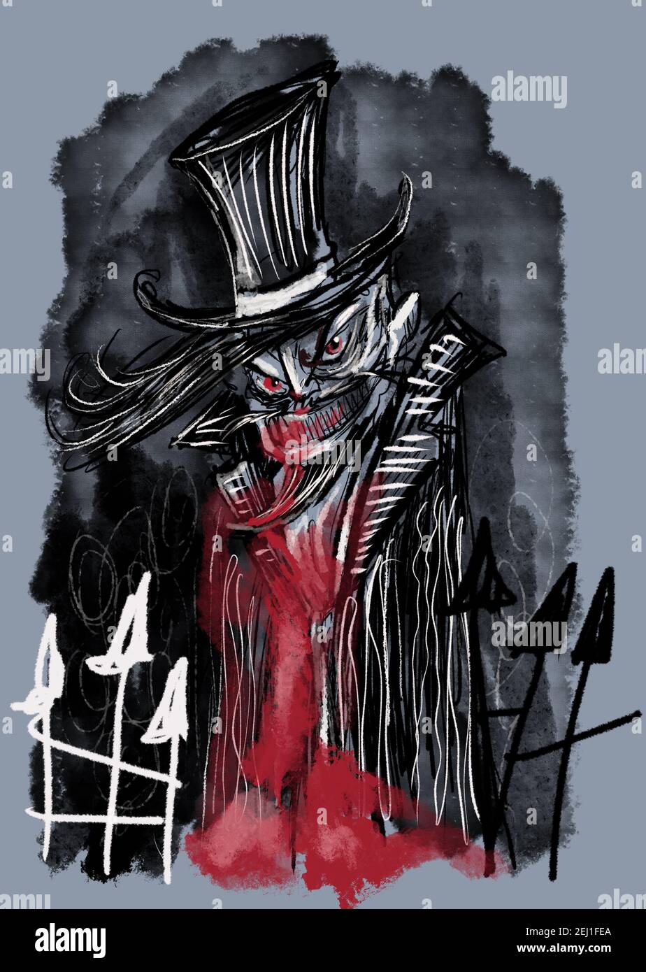 Jack the ripper illustration hi-res stock photography and images - Alamy