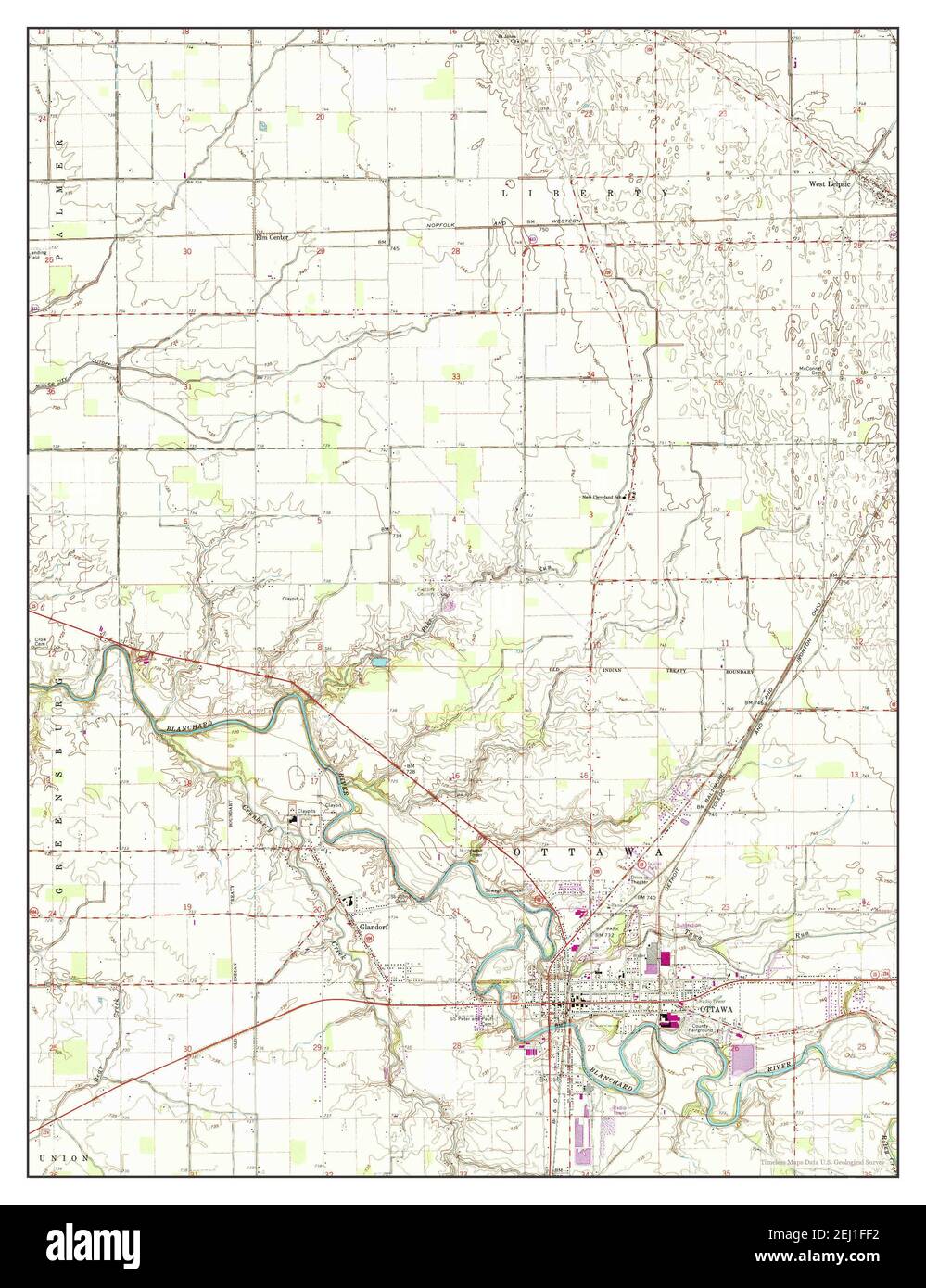 Ottawa ohio map hi-res stock photography and images - Alamy