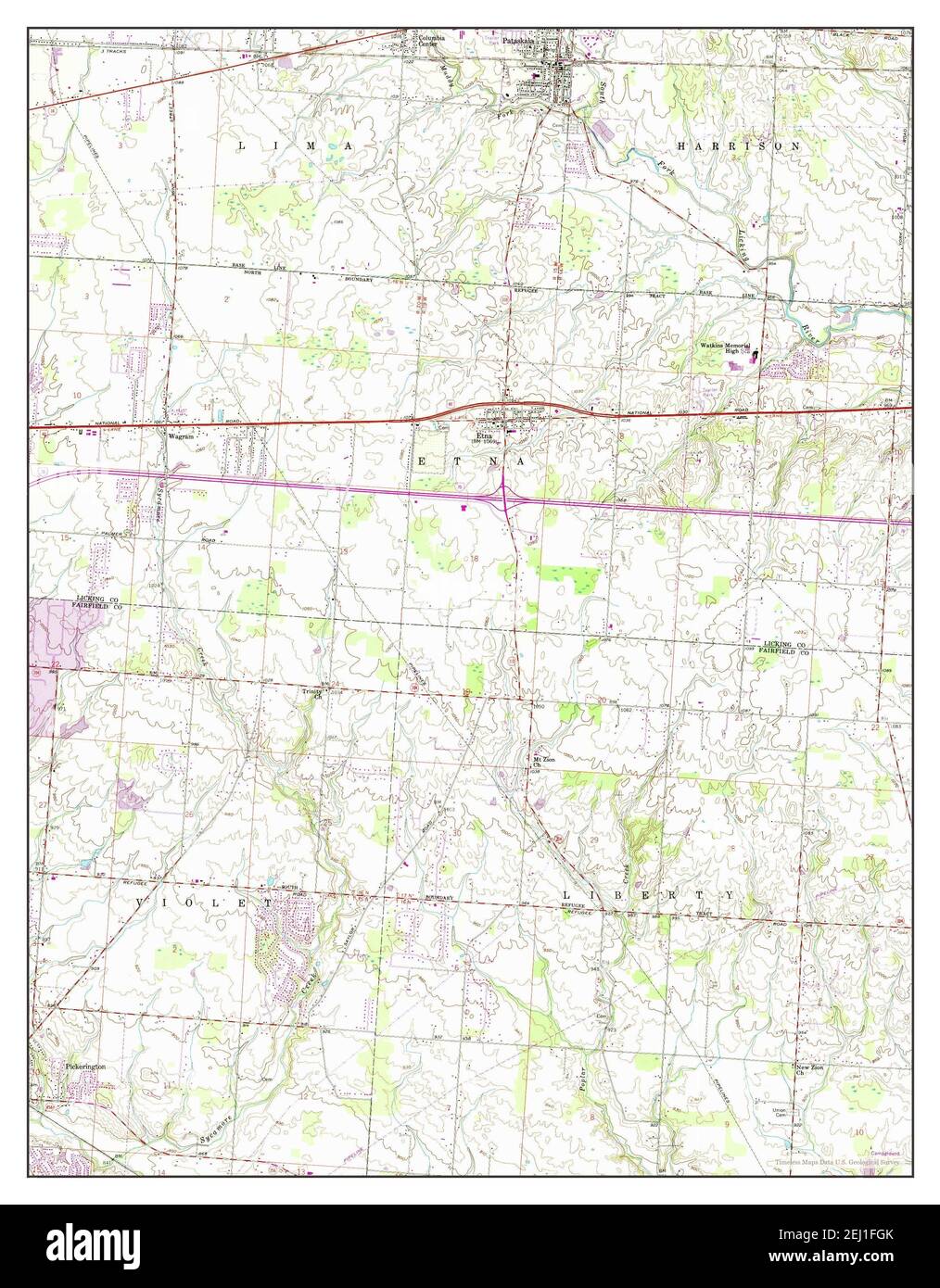 Pataskala, Ohio, map 1992, 1:24000, United States of America by ...