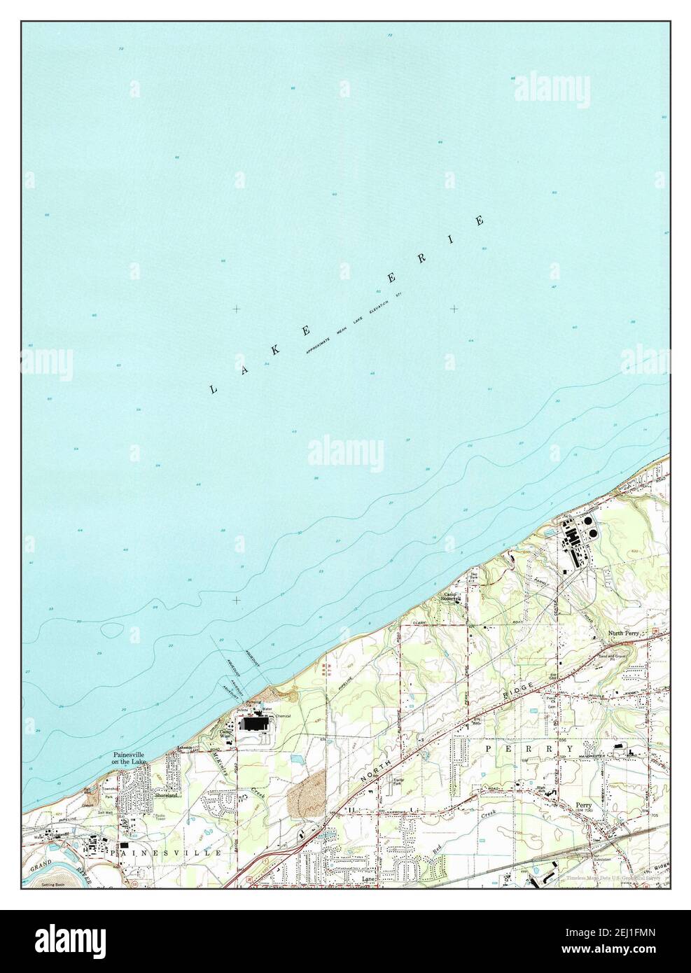 Perry, Ohio, map 1960, 1:24000, United States of America by Timeless ...