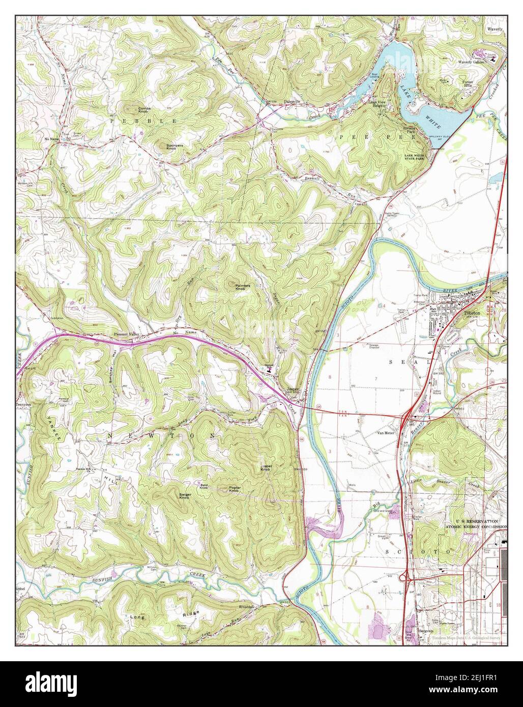 Piketon map hi-res stock photography and images - Alamy