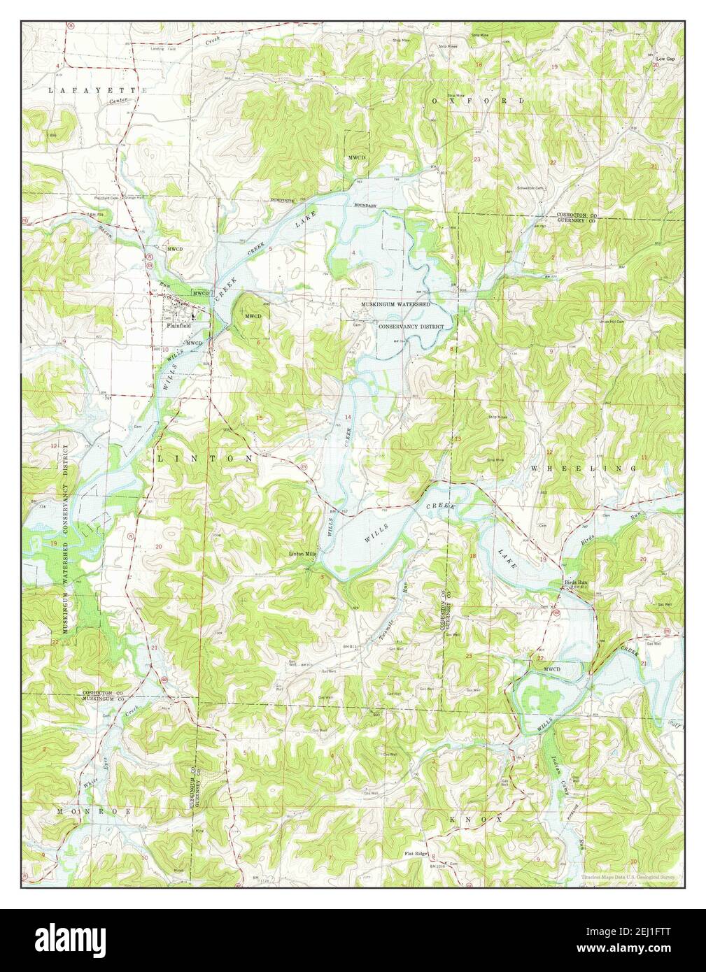 Plainfield, Ohio, map 1962, 1:24000, United States of America by ...
