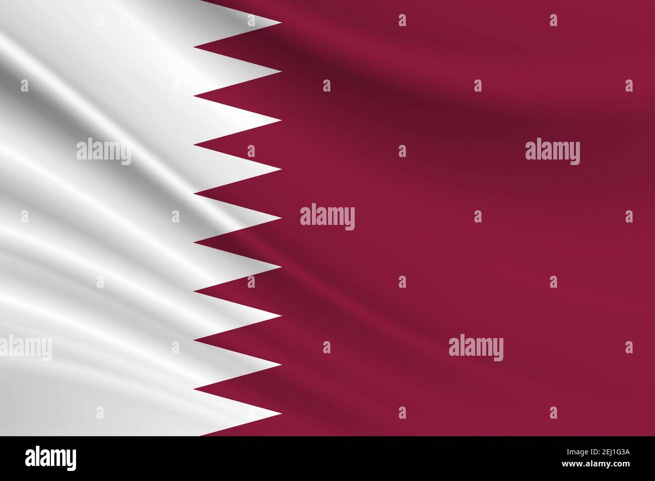 Flag of Qatar Fabric texture of the flag of Qatar Stock Photo - Alamy