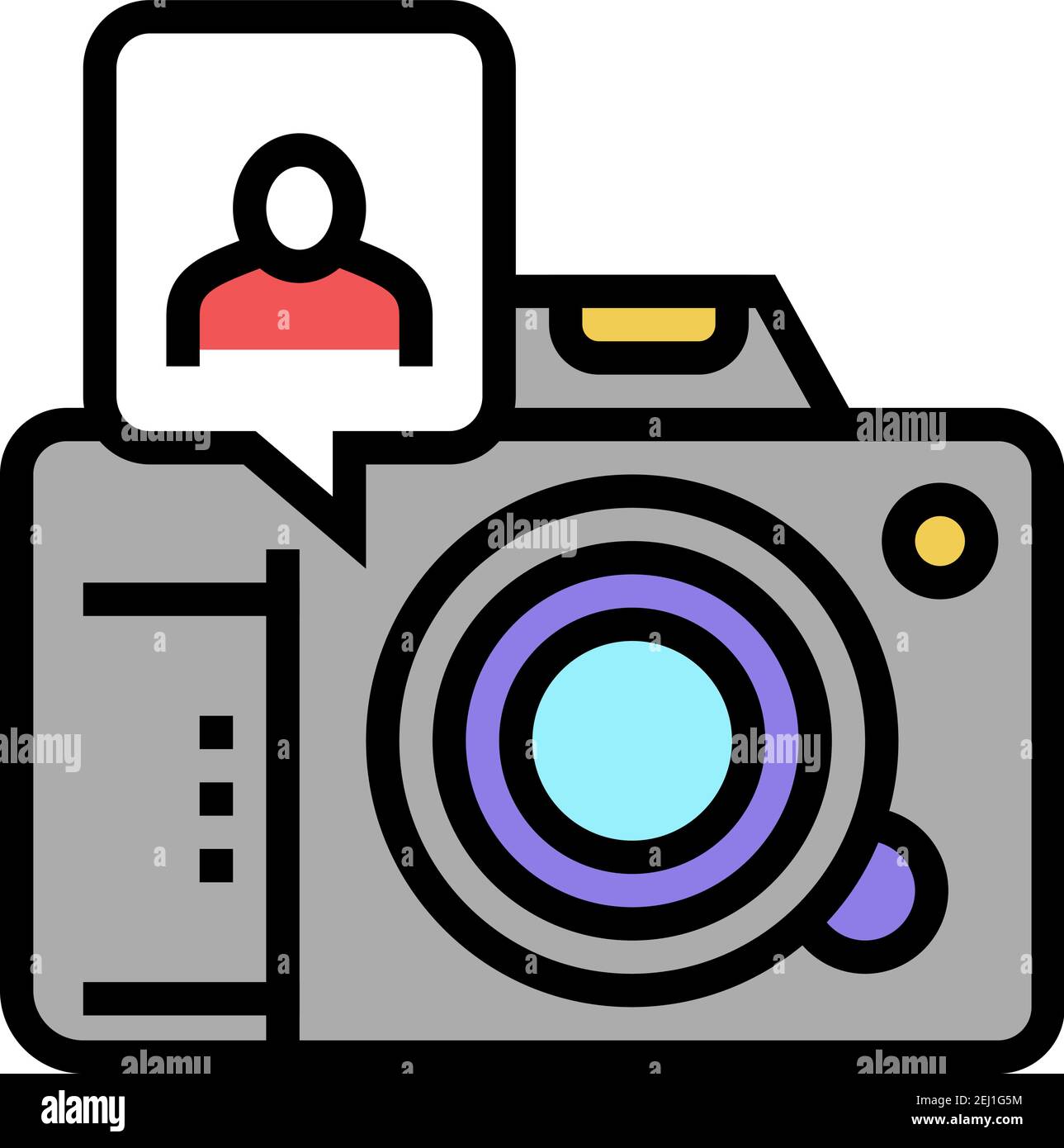 photo camera make card for face id color icon vector illustration Stock ...