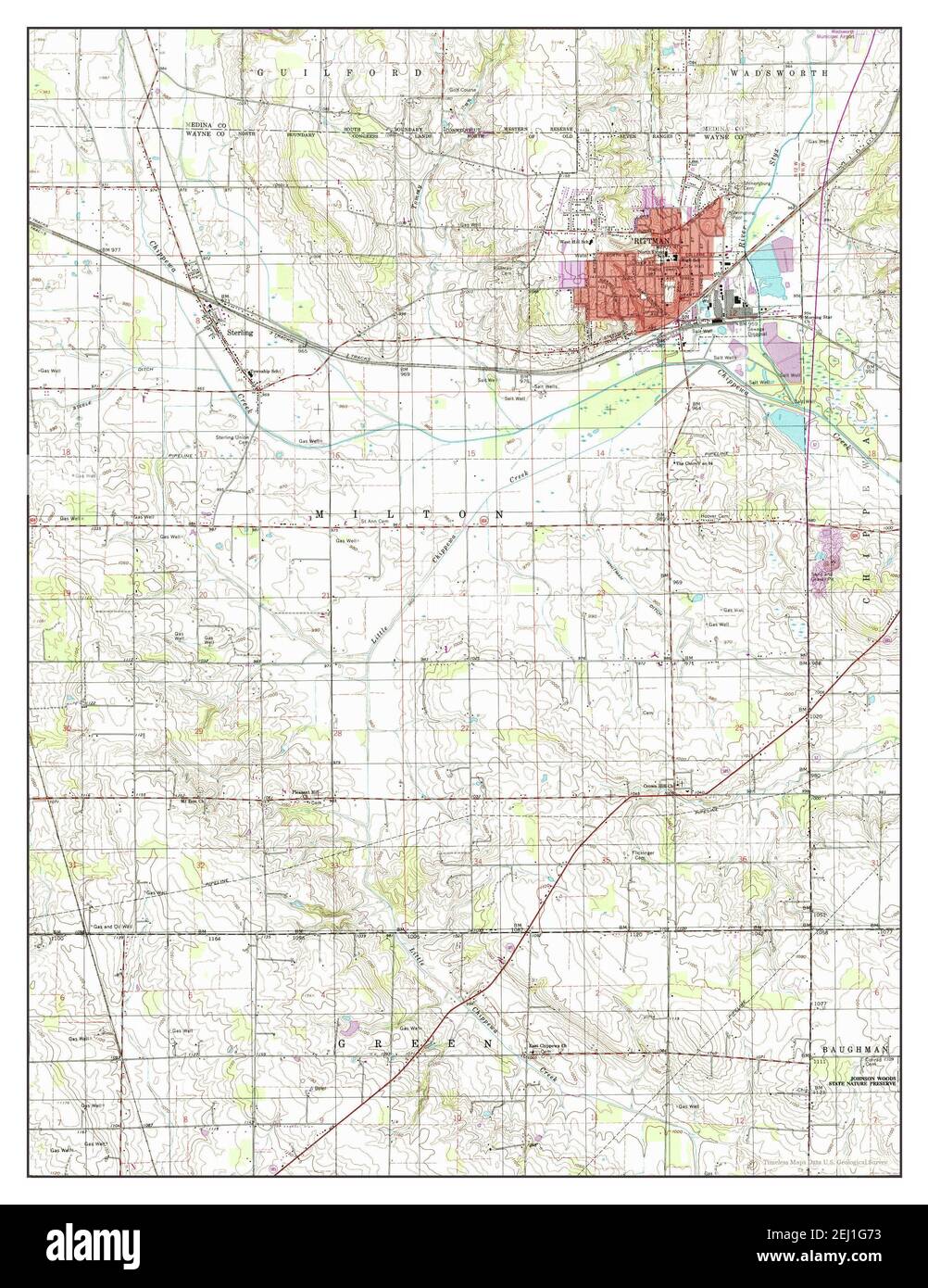 Map of rittman ohio hi-res stock photography and images - Alamy