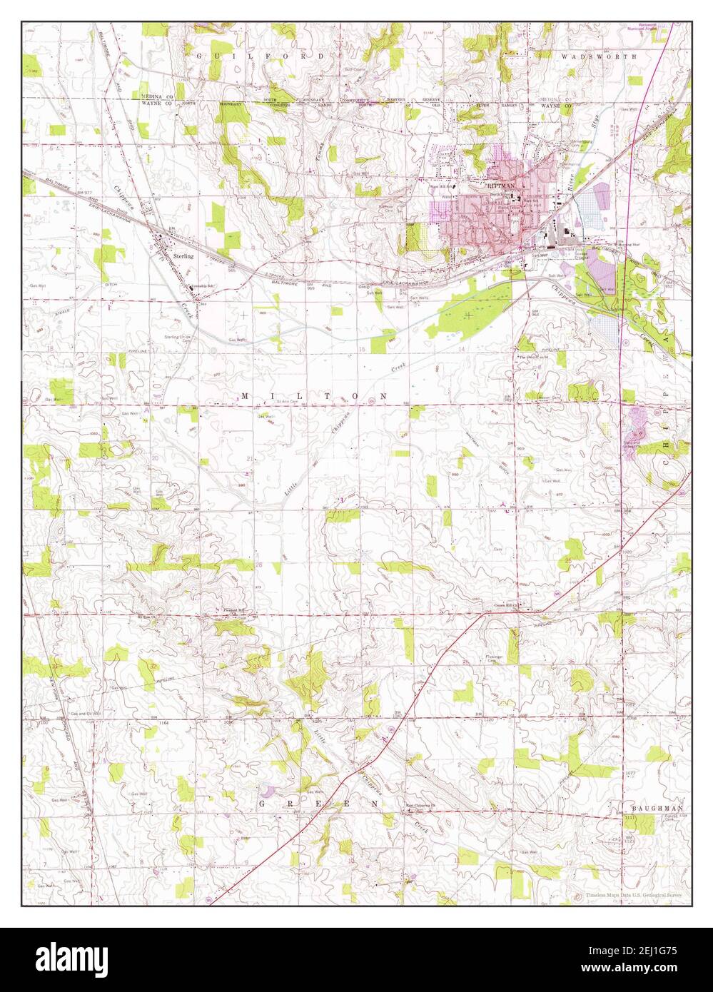 Rittman map hi-res stock photography and images - Alamy