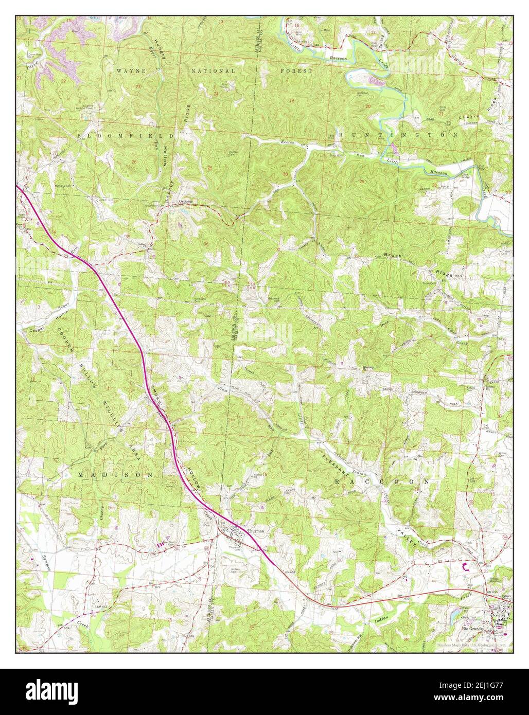 Rio Grande Ohio Map at Brayden Dalton blog