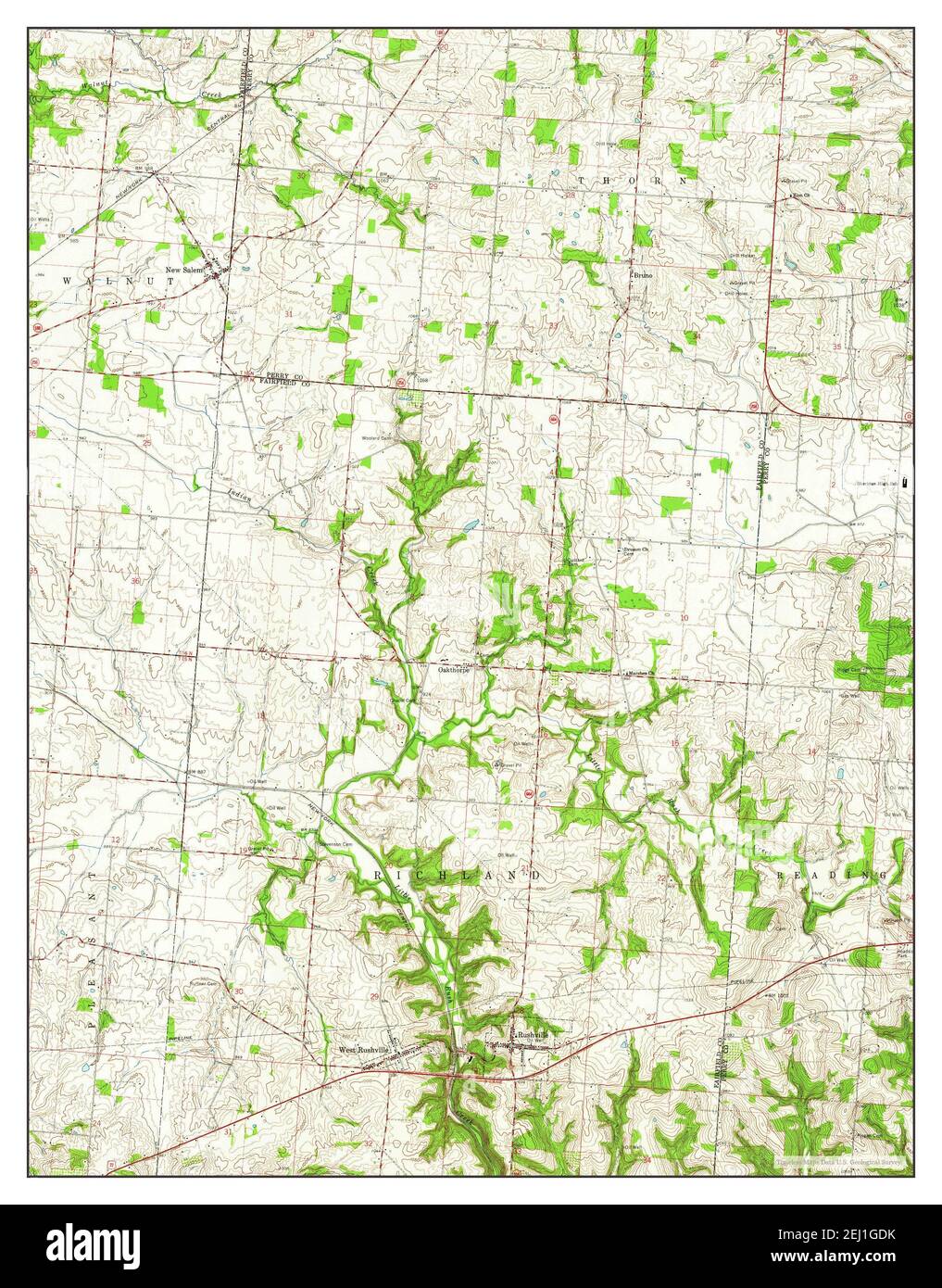 Rushville map hi-res stock photography and images - Alamy