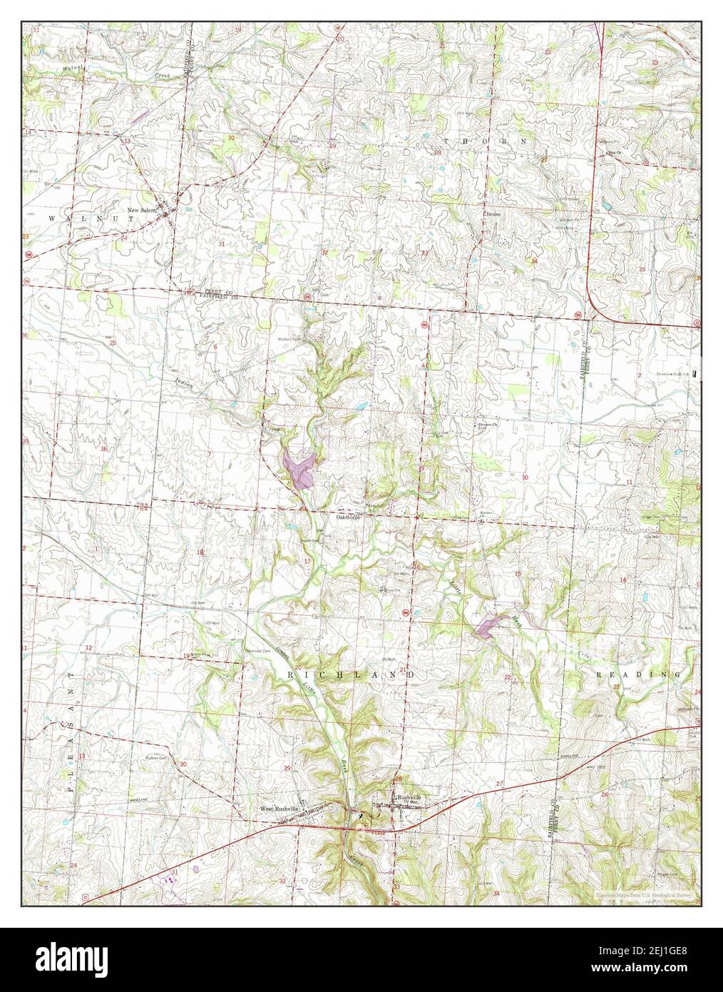 Rushville, Ohio, map 1961, 1:24000, United States of America by ...