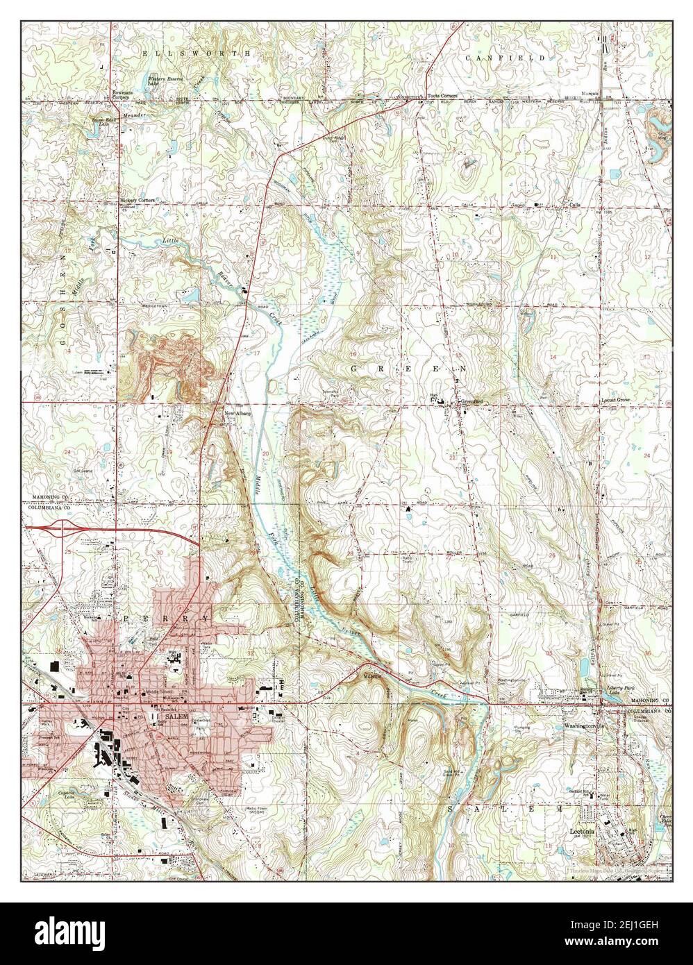 Salem ohio map hi-res stock photography and images - Alamy